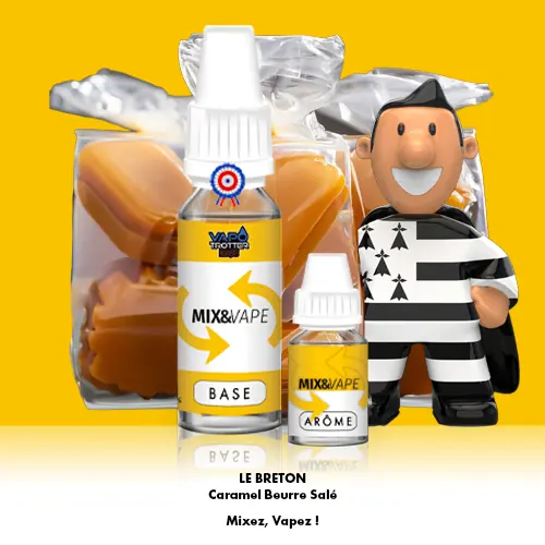 ELIQUIDE CARAMEL BEURRE SALÉ LE BRETON Mix&Vape - Vapotrotter